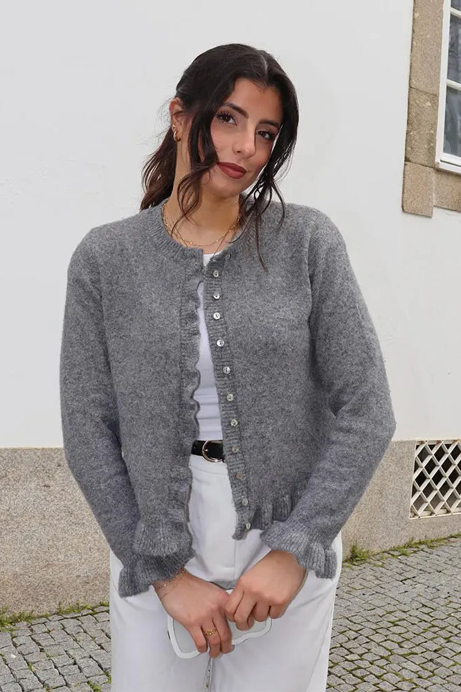 Single-Breasted Knit Cardigan – FashionSierra