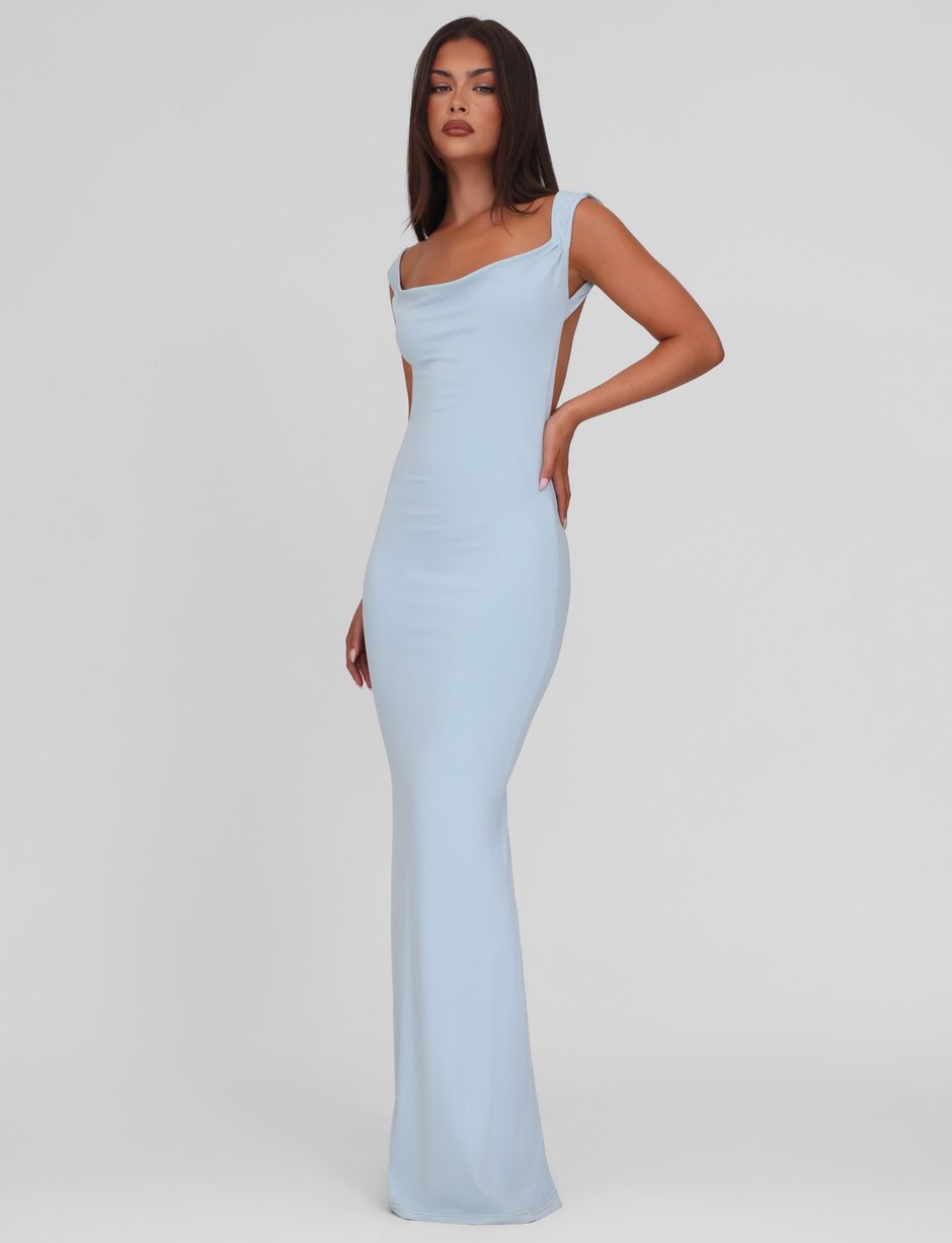 ZITA DRESS - BLUE : BABY BLUE – FashionSierra